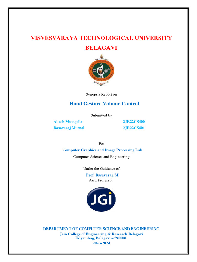 CG Lab Synopsis | PDF | Technology & Engineering