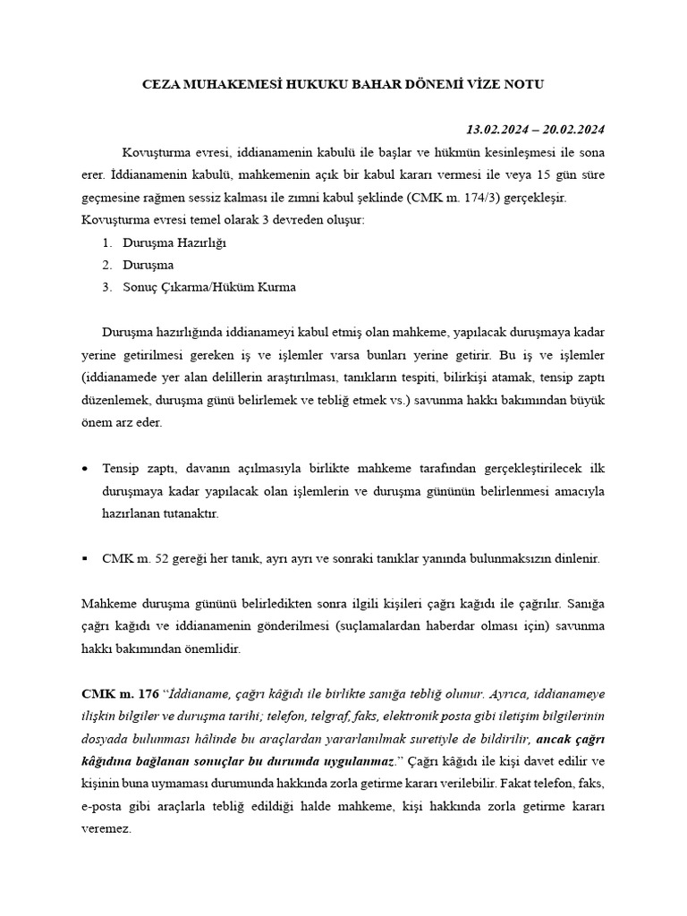 CMK 2023-2024 Bahar | PDF