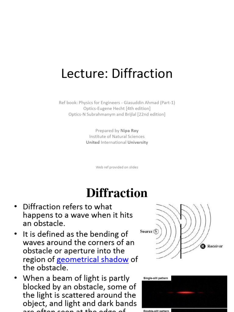 Diffraction | Download Free PDF | Diffraction | Electromagnetism