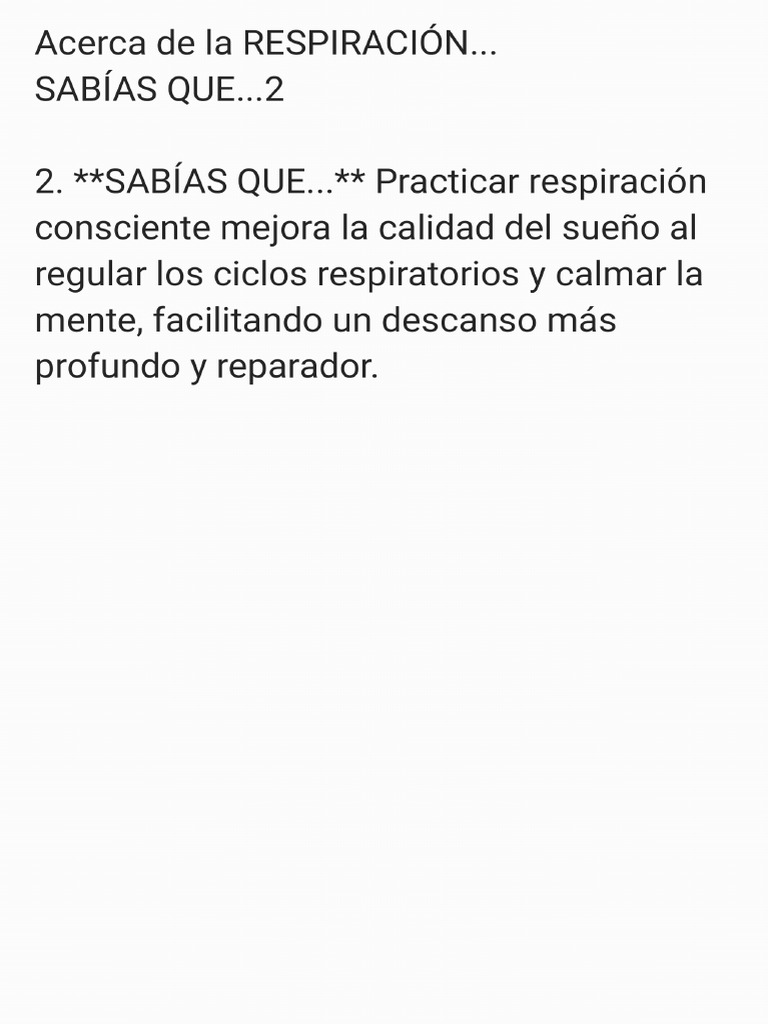 Acerca de La Respiraciónsabías Que2 - 240714 - 064406 | PDF