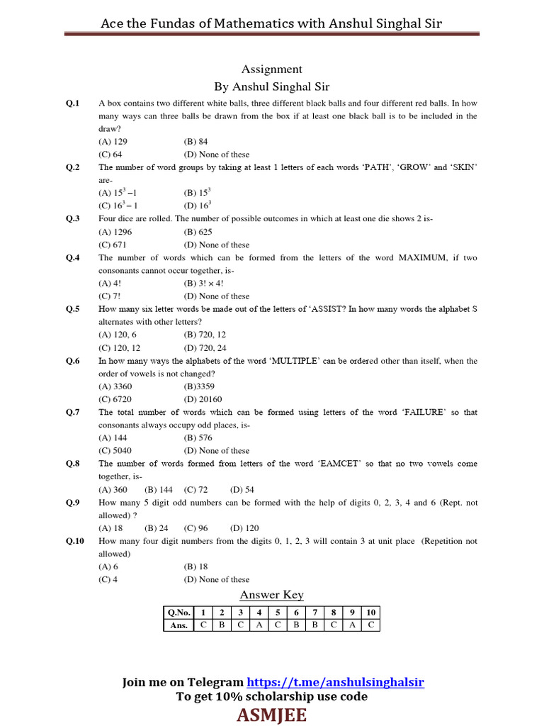 Math Problem Solving with Anshul Singhal | PDF | Alphabet | Consonant
