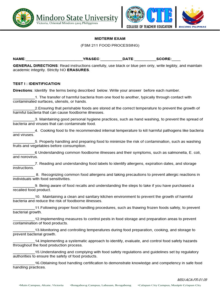 Form 09 Semestral Report Checklist | PDF | Food Safety | Foodborne Illness
