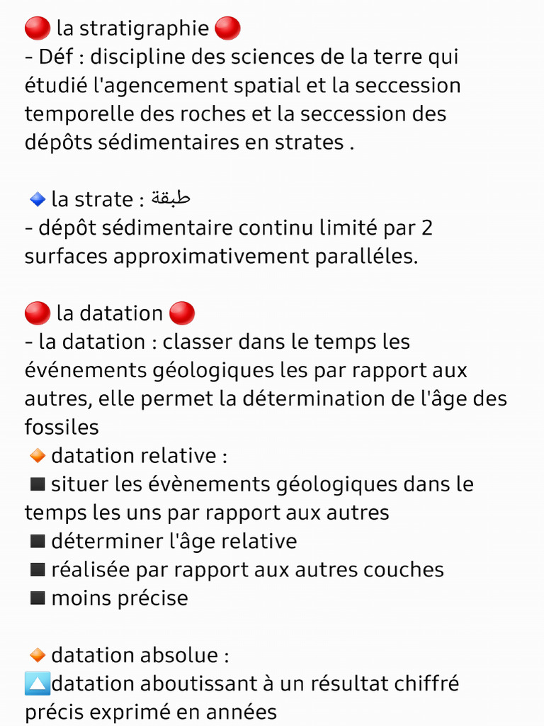 La Stratigraphie - 231214 - 093951 | PDF
