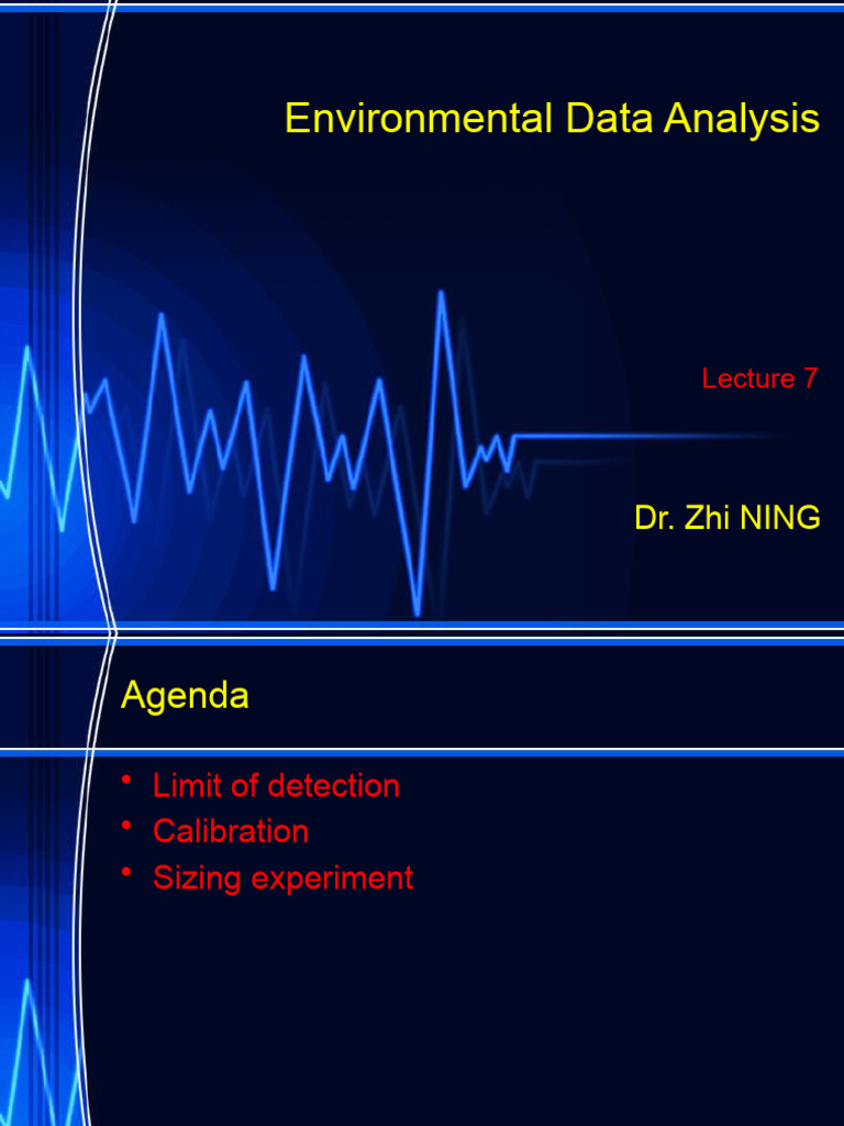 Lecture 7 General applications | Download Free PDF | Detection Limit | Scientific Method