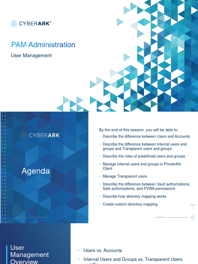 02 PAM ADMIN User Management | PDF | User (Computing) | Active Directory