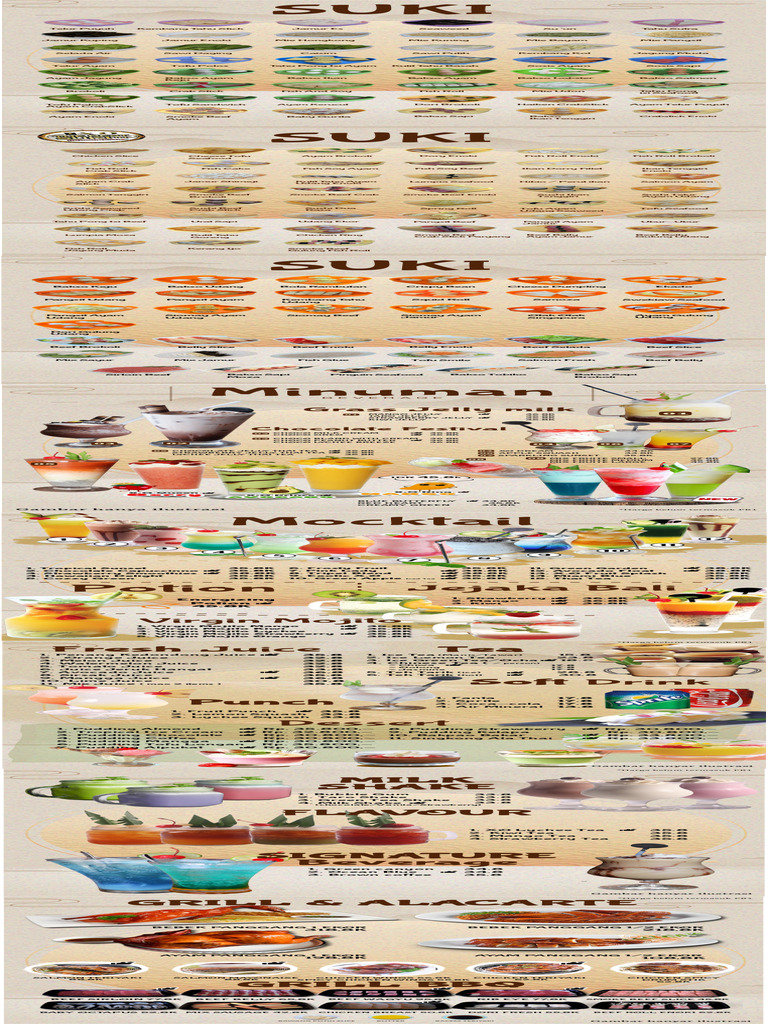 Menu Suki 2023 | PDF