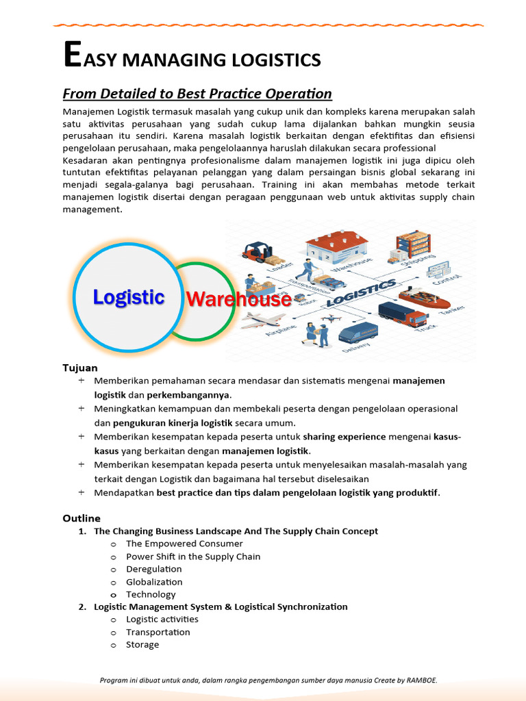 Manajemen Logistik: Praktik Terbaik dan Strategi | PDF