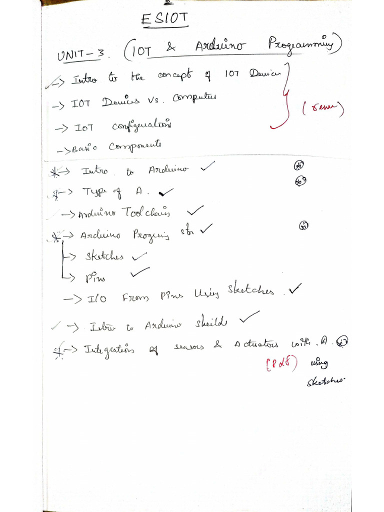 Iot Unit 3 Arduino | PDF