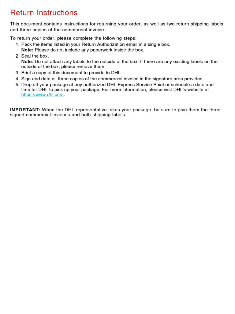 Nordstrom Return Authorization | PDF | Cargo | Supply Chain Management