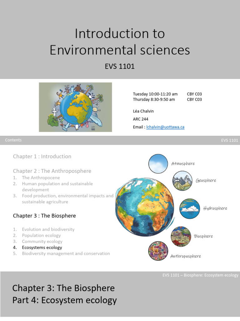 Chap3 Biosphere4 E Chalvin | PDF | Ecosystem | Ecology