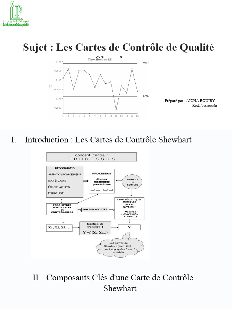 Cartes de Contrôle Shewhart : Guide Complet | PDF