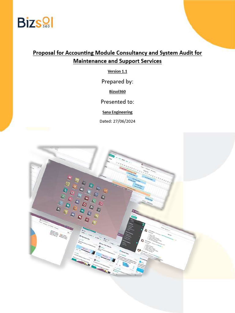 Sana Engineering Odoo Consultation Proposal | PDF | Accounting | Audit