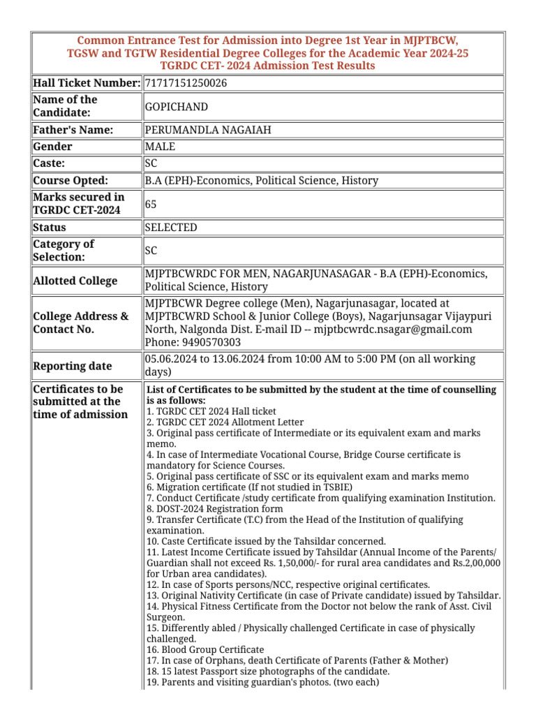 MJP | PDF | Educational Stages