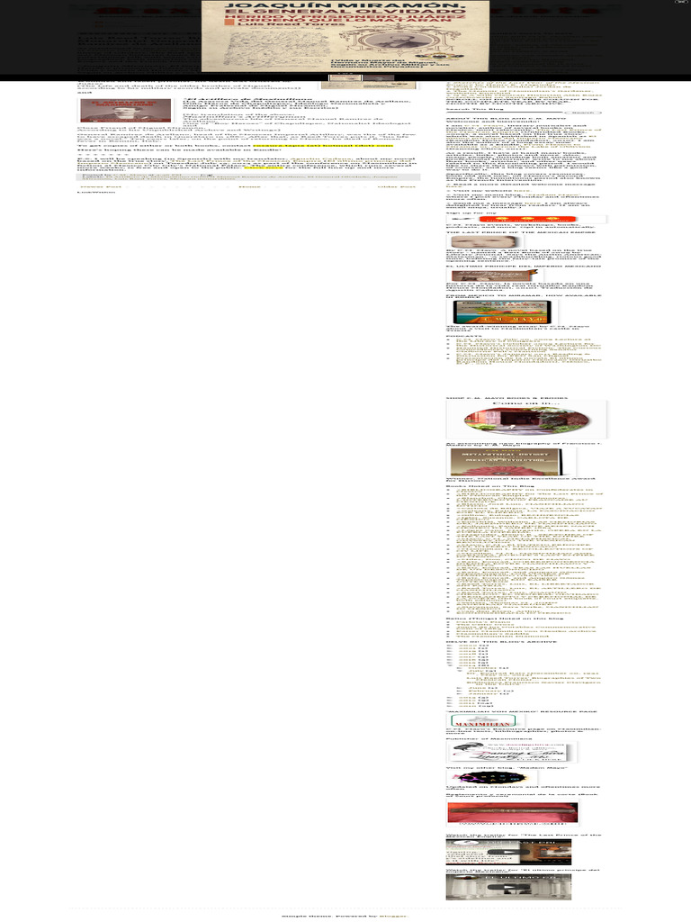 Biographies of Mexican Monarchist Generals | PDF | Mexico
