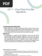 Bar Closing Procedures Checklist | PDF