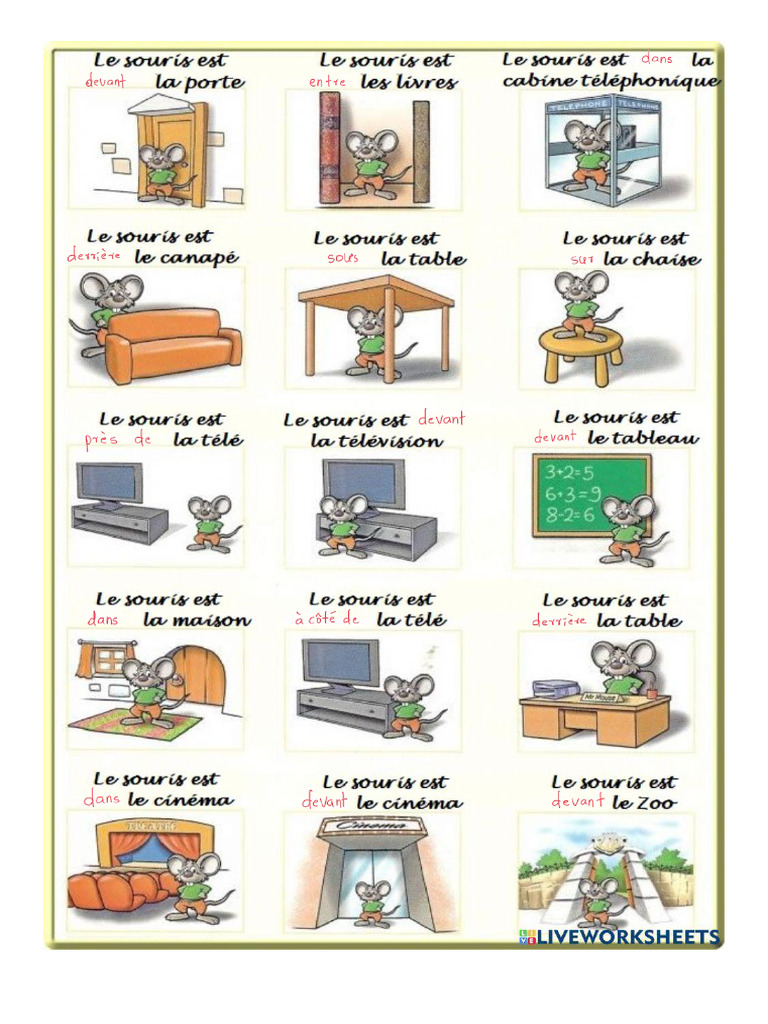 Les Prépositions de Lieu | PDF
