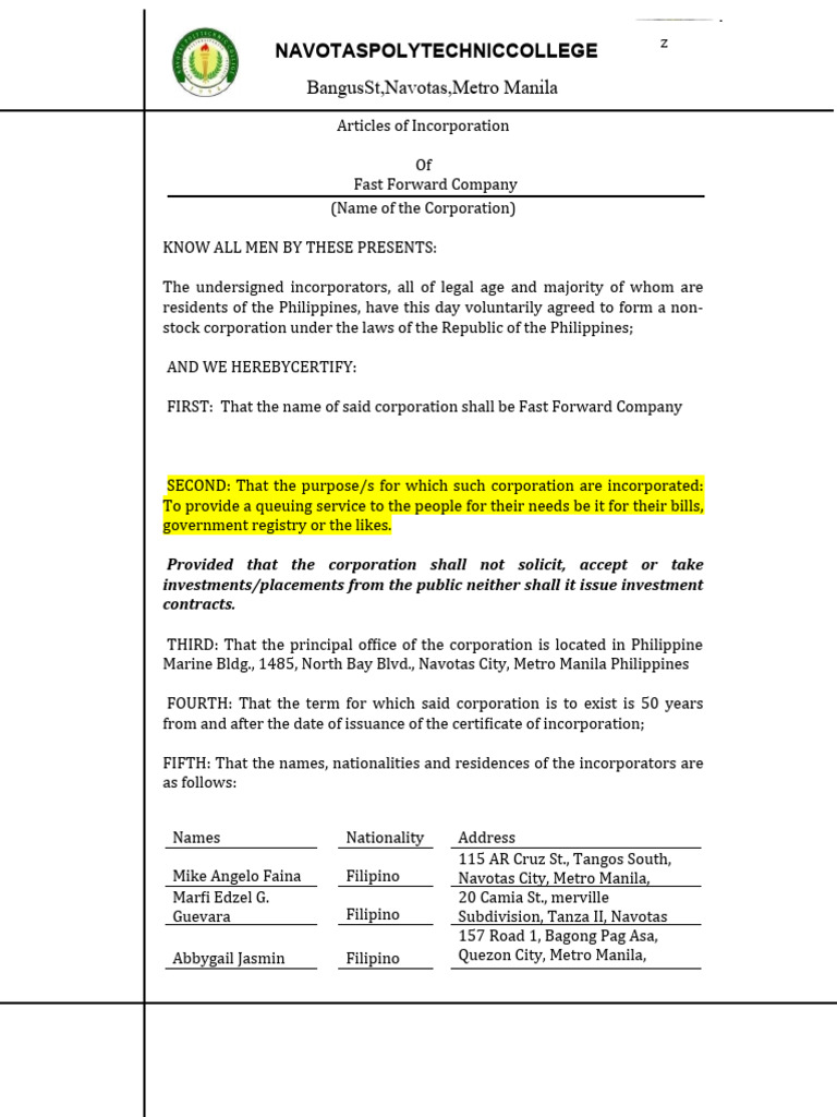 Articles-of-Incorporation-and-By-Laws | PDF | Proxy Voting | Board Of Directors