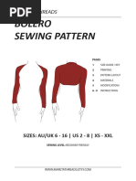 Filipiniana Bolero Sewing Pattern | PDF
