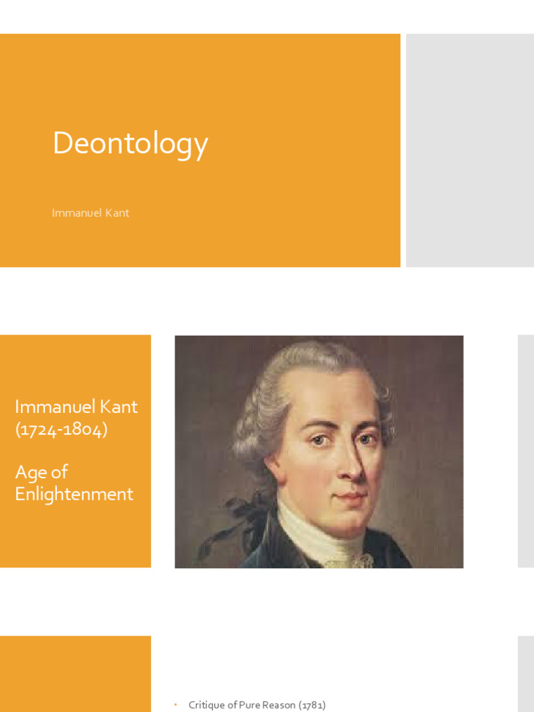 Kant's Deontological Ethics Explained | PDF | Immanuel Kant | Truth