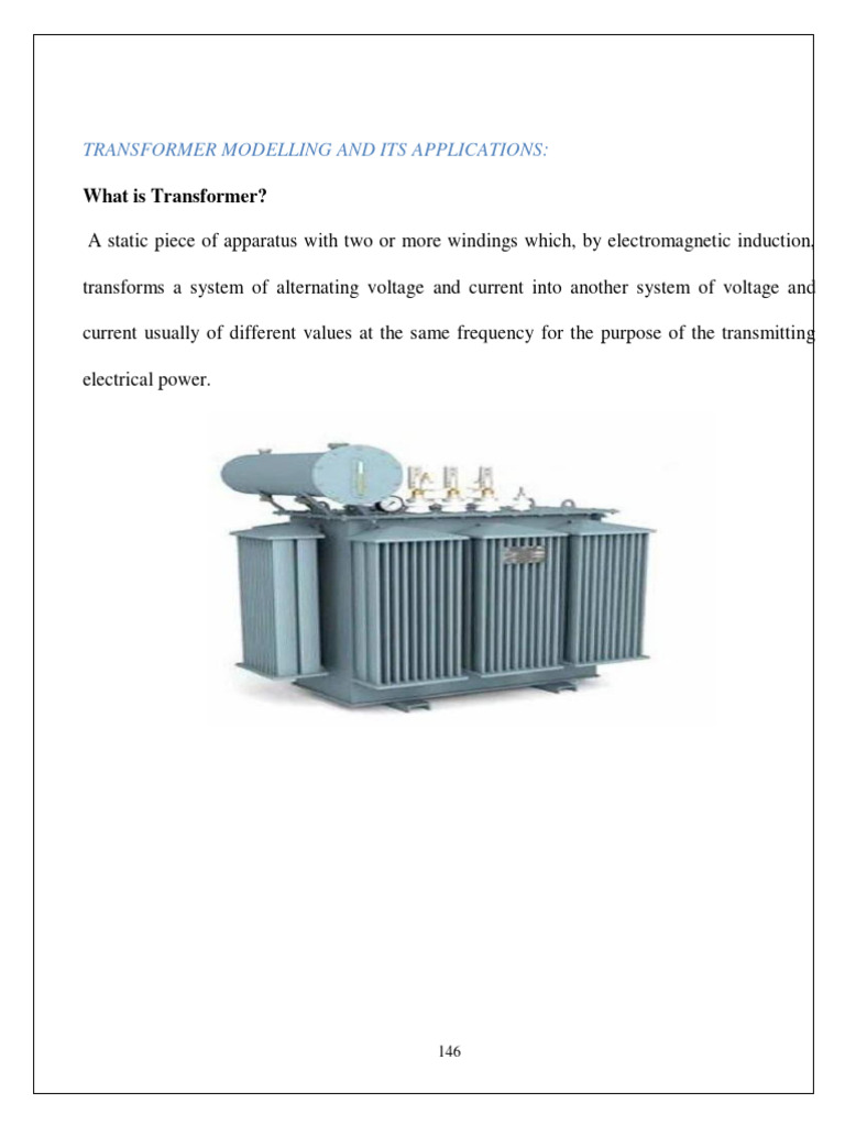 Transformer Modeling & Applications | PDF | Transformer | Electrical Grid