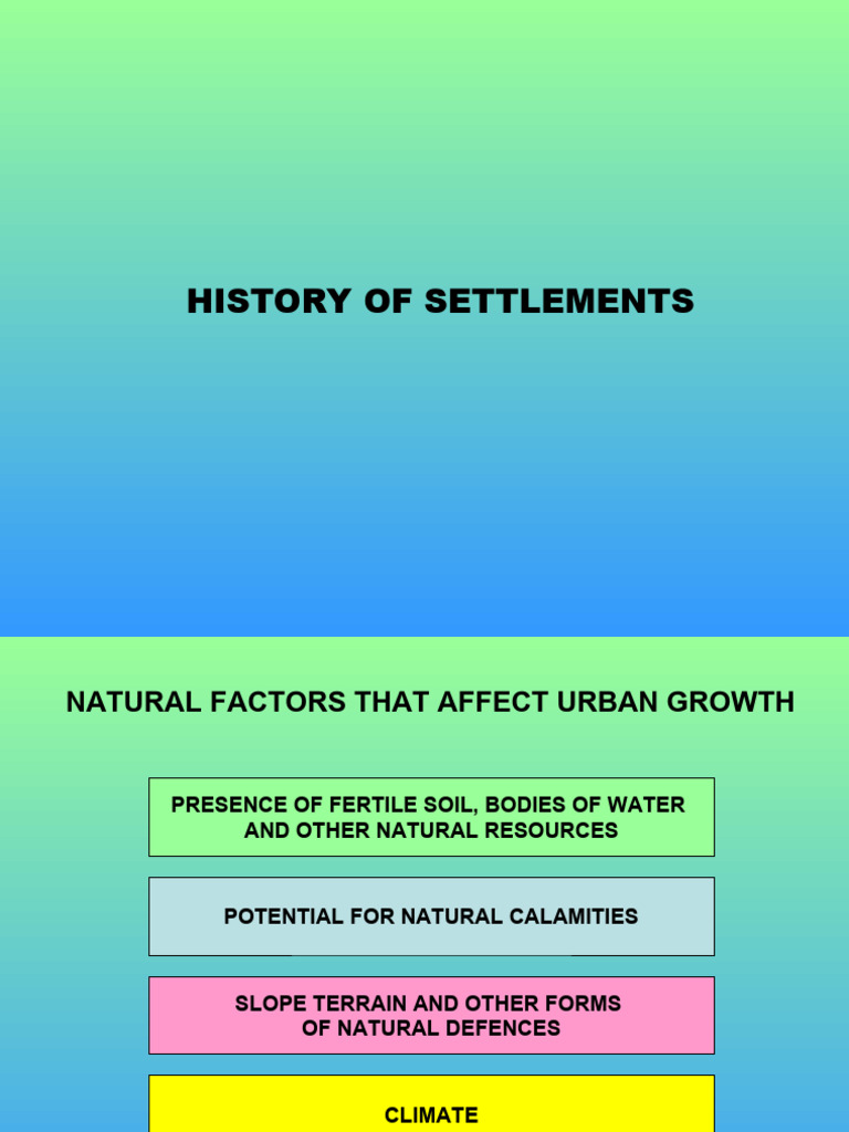 Evolution of Urban Settlements and Design | PDF | Renaissance | Urban ...