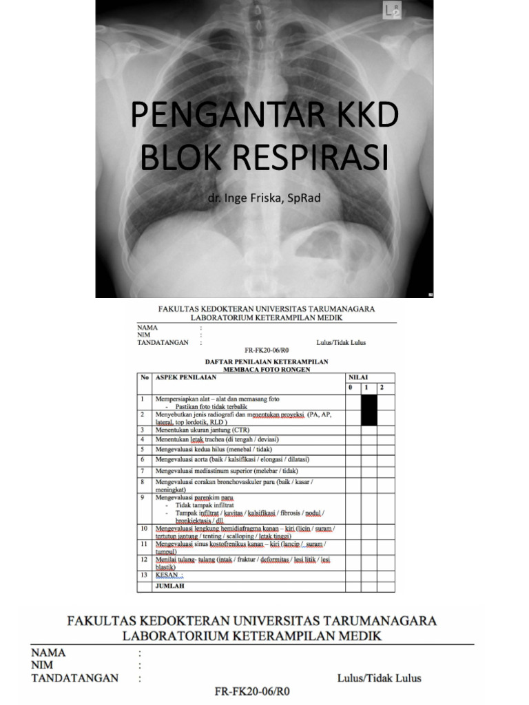 KKD Rontgen Paru - 220610 - 155526 | PDF