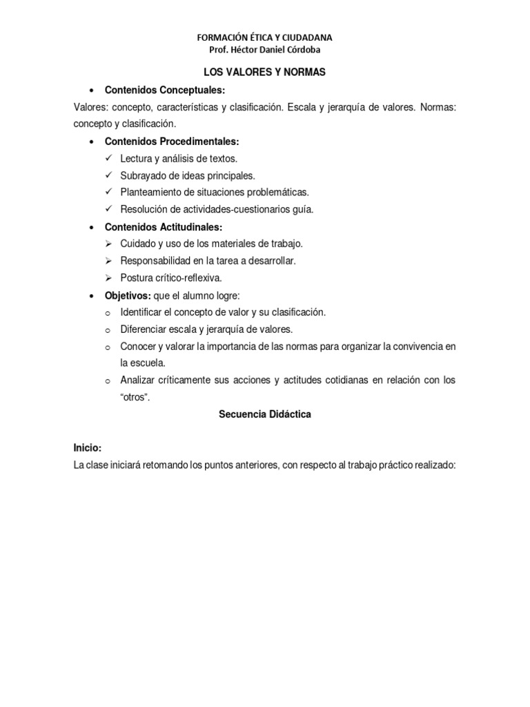 02-Las Normas y Los Valores-Clase | PDF | Comportamiento | Justicia