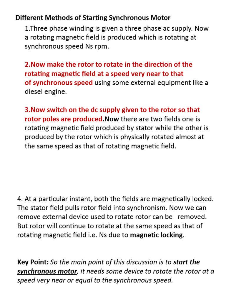 Starting Methods | PDF | Electric Motor | Magnetism