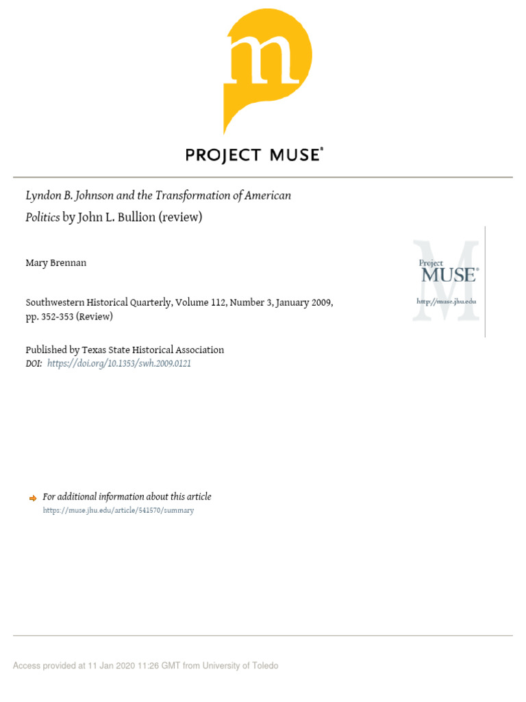 LBJ's Political Legacy Explored | PDF | Lyndon B. Johnson