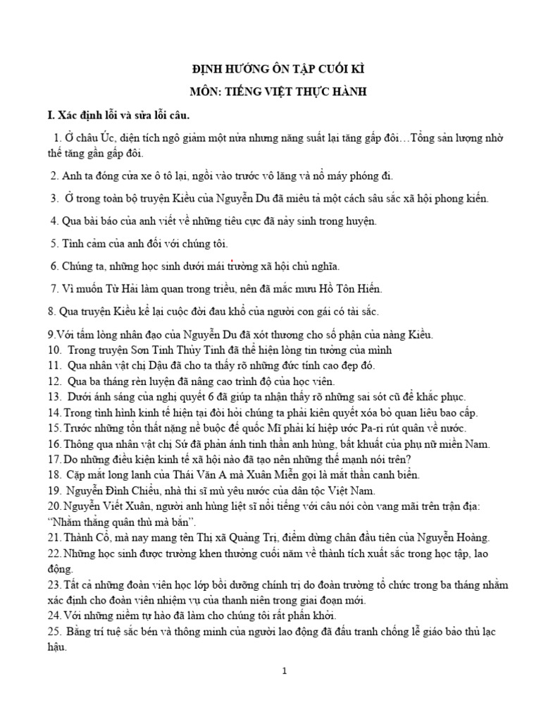 Ôn CK TVTH 2324 | PDF