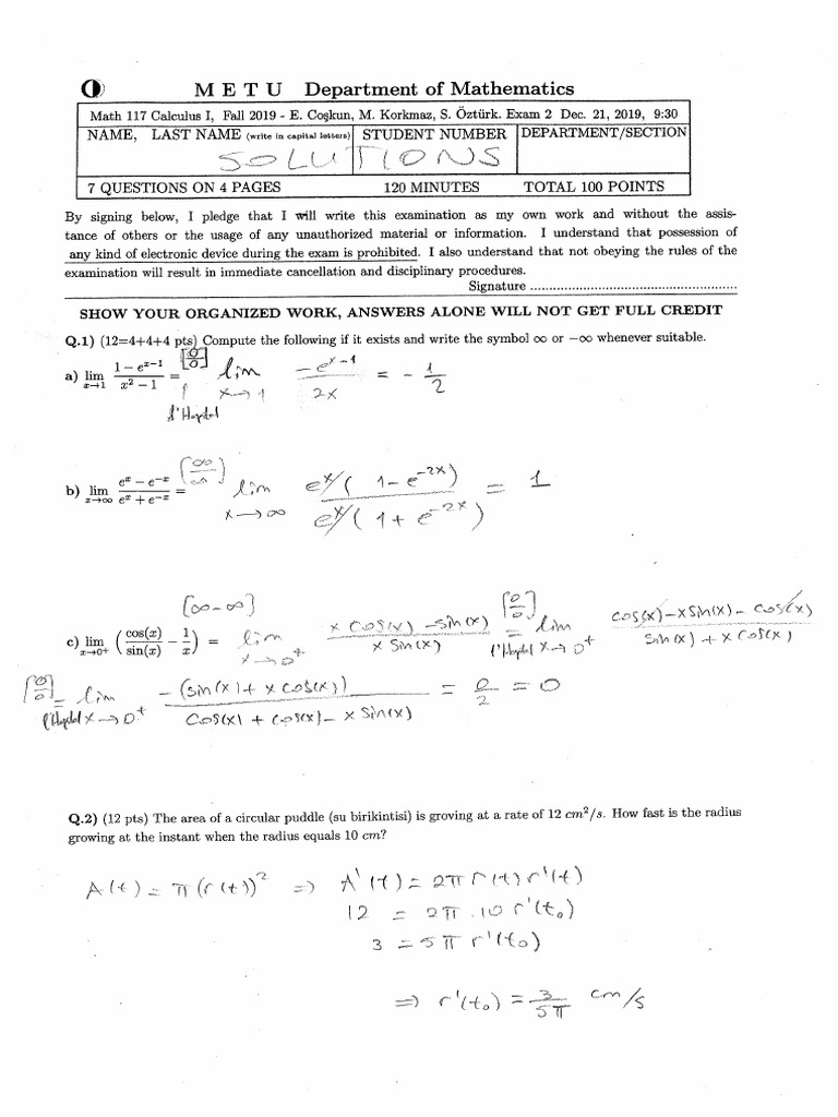 Sample Solution For mt2 | PDF