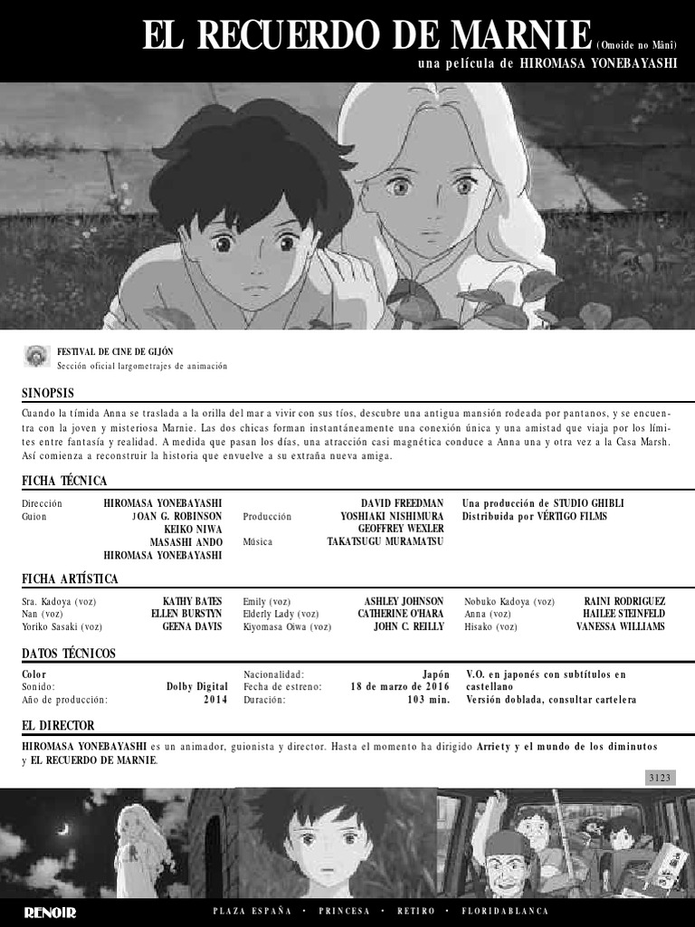 RENOIR 3123 El Recuerdo de Marnie | PDF