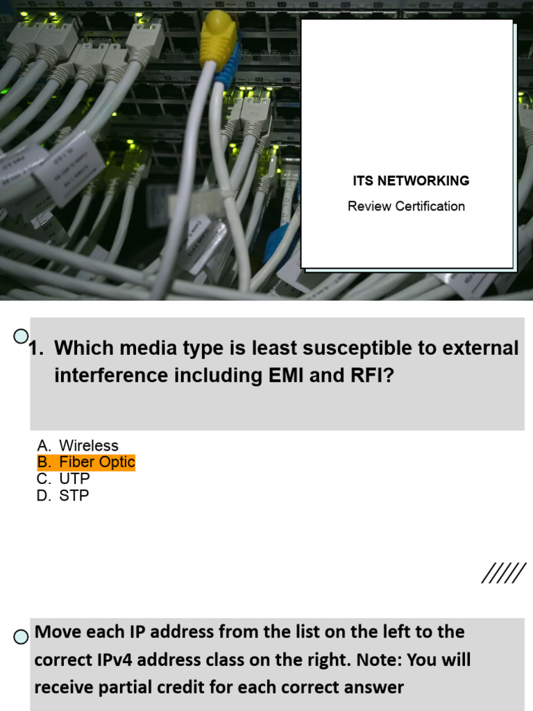 Answer ITS Networking Review - PPTX 2 1 | PDF | Computer Network | Ip Address