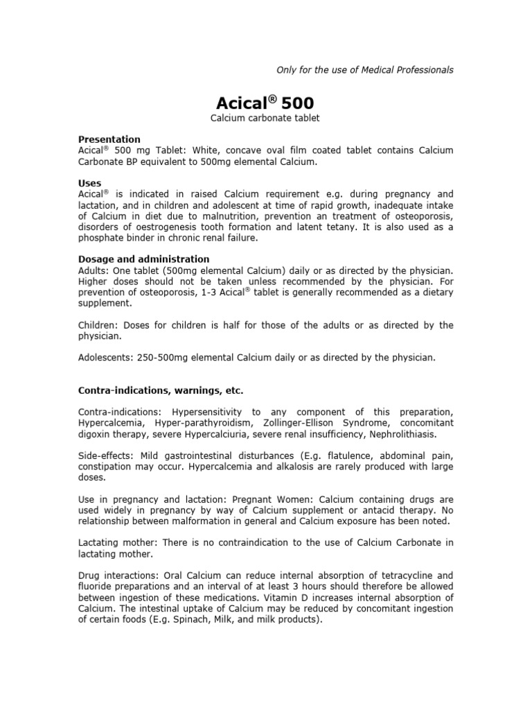 Acical 500 - Insert | Download Free PDF | Dose (Biochemistry) | Chemistry
