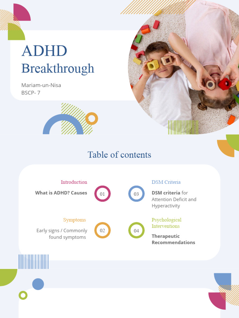ADHD Breakthrough Presentation | PDF | Attention Deficit Hyperactivity Disorder | Psychology