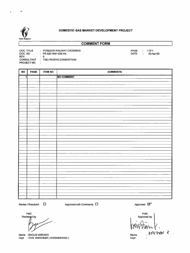 Pros - Railway Crossing Rev.0 (Apvd With Comment) | PDF