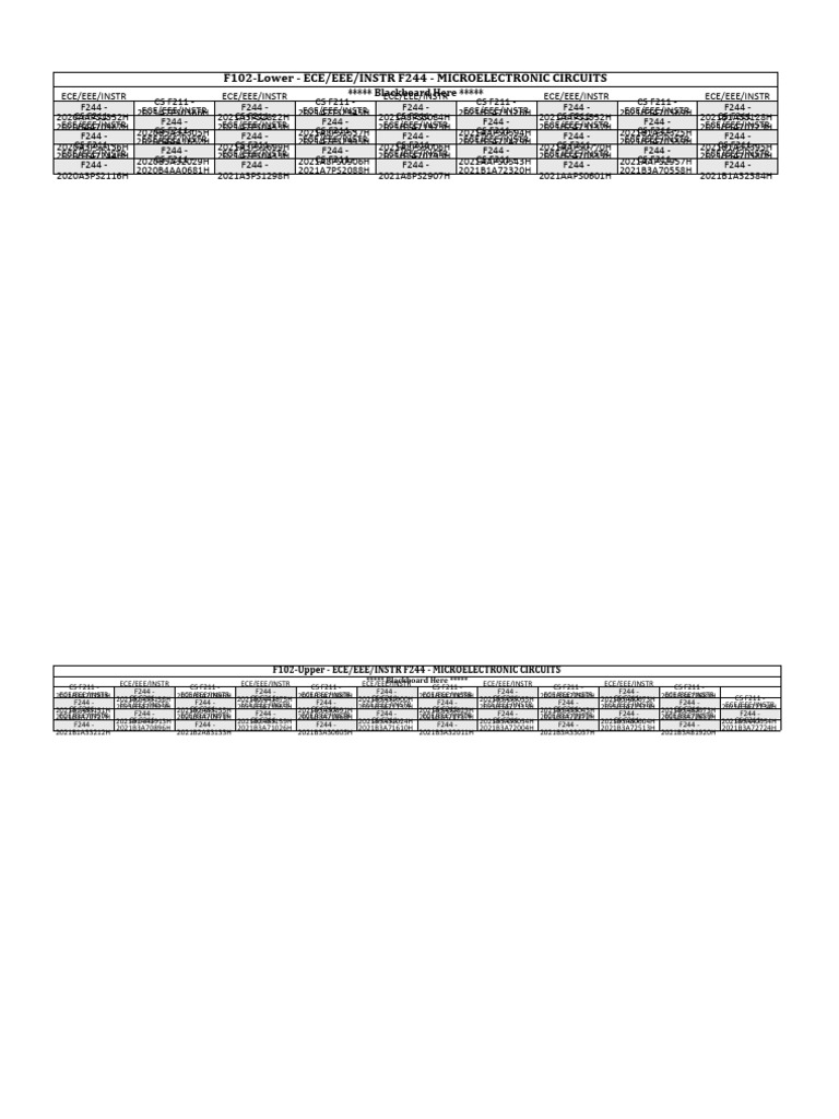 ECE Seating Charts | PDF