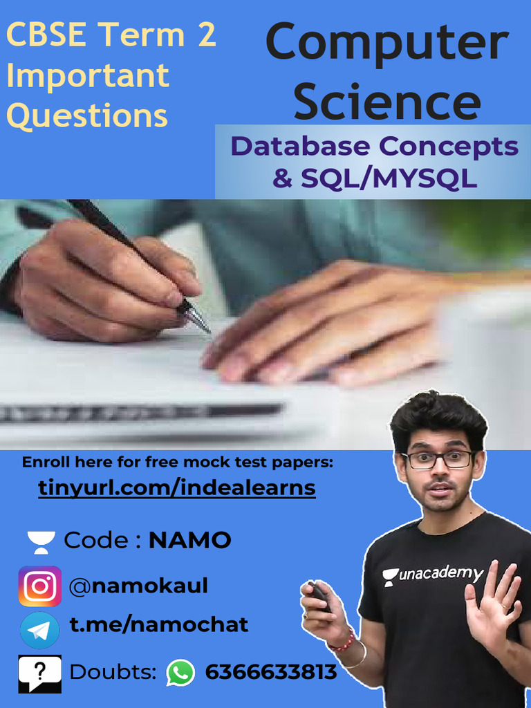 Database Concepts & SQL for CBSE | PDF | Software | Application Software