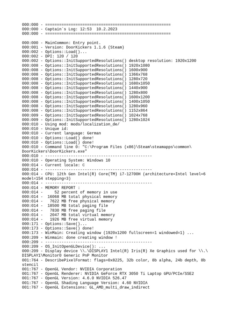 Log | PDF | Graphics Processing Unit | Software
