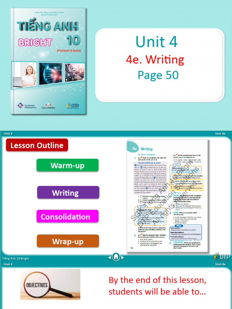 Unit 4.8 - Lesson 4e - Writing - Page 50 - Writing | PDF | Human Communication