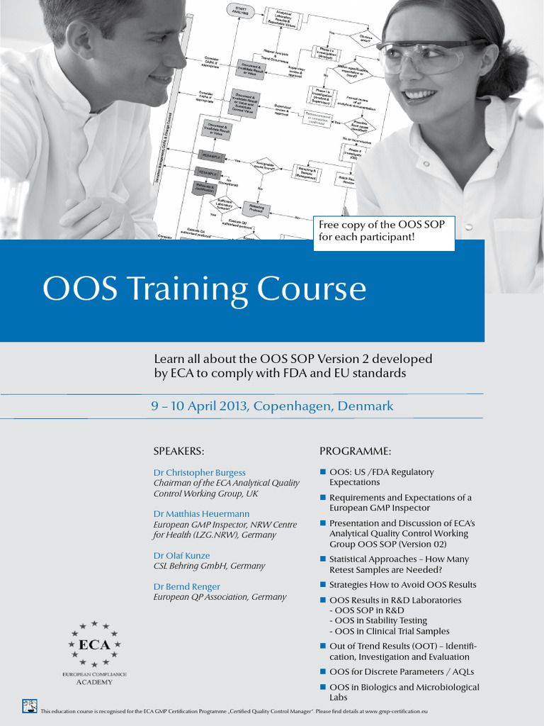 ECA OOS TrainingCourse2013 | PDF | Food And Drug Administration | Receipt
