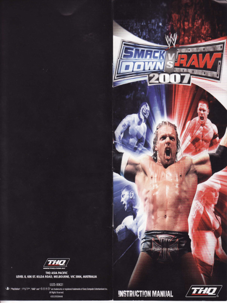 WWE SmackDown vs Raw 2007 Manual PSP En | PDF | Computing | Internet