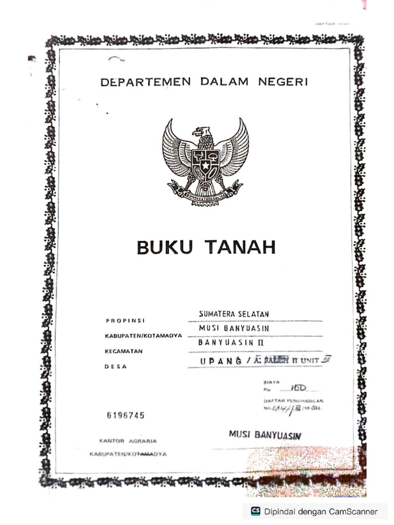 Buku Tanah | PDF