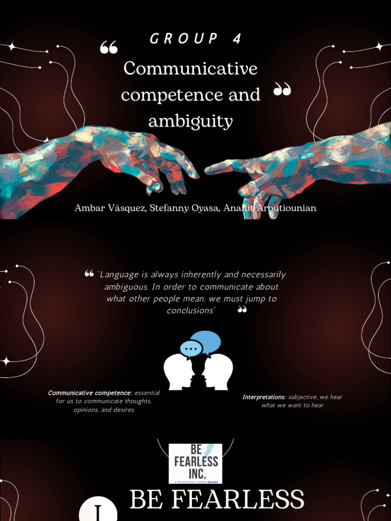 Communicative Competence and Ambiguity | PDF | Career & Growth | Social Science