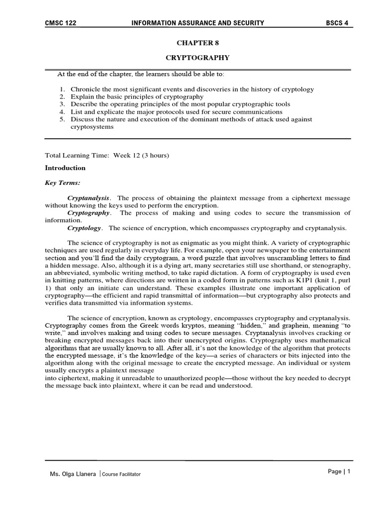 Chapter 8 Pdf Cryptography Public Key Cryptography
