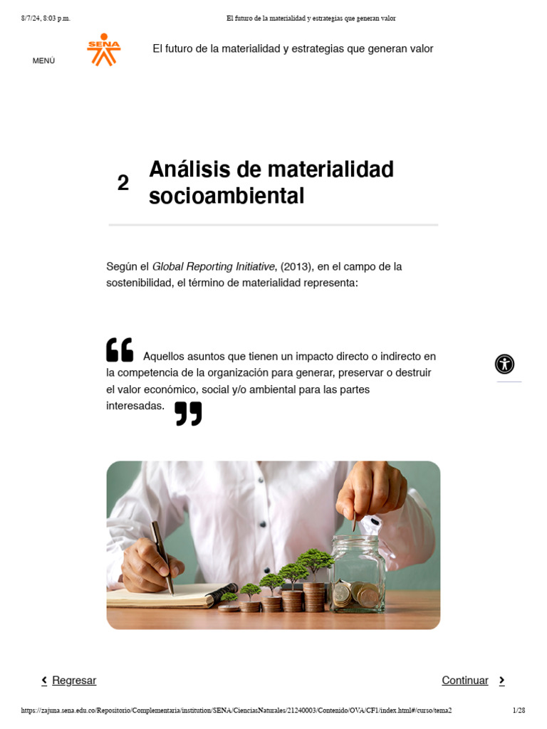 El Futuro de La Materialidad y Estrategias Que Generan Valor - 1 | PDF | Evaluación del ciclo de ...