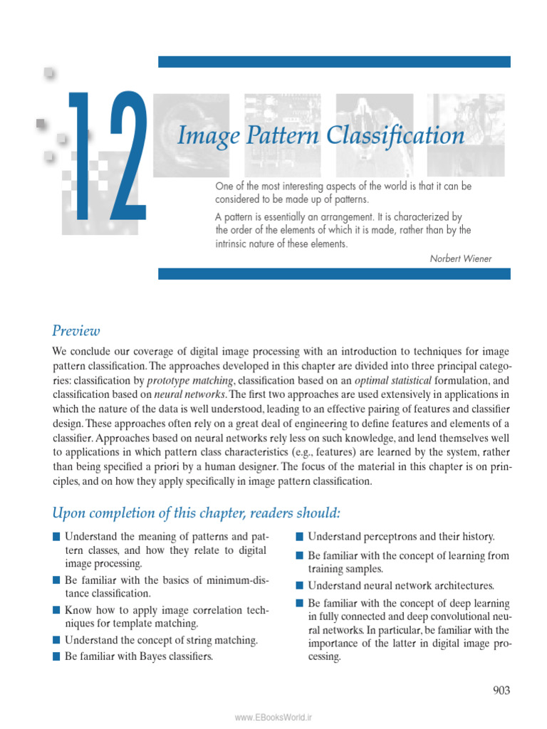 Digital Image Processing, 4e | PDF | Statistical Classification | Artificial Neural Network