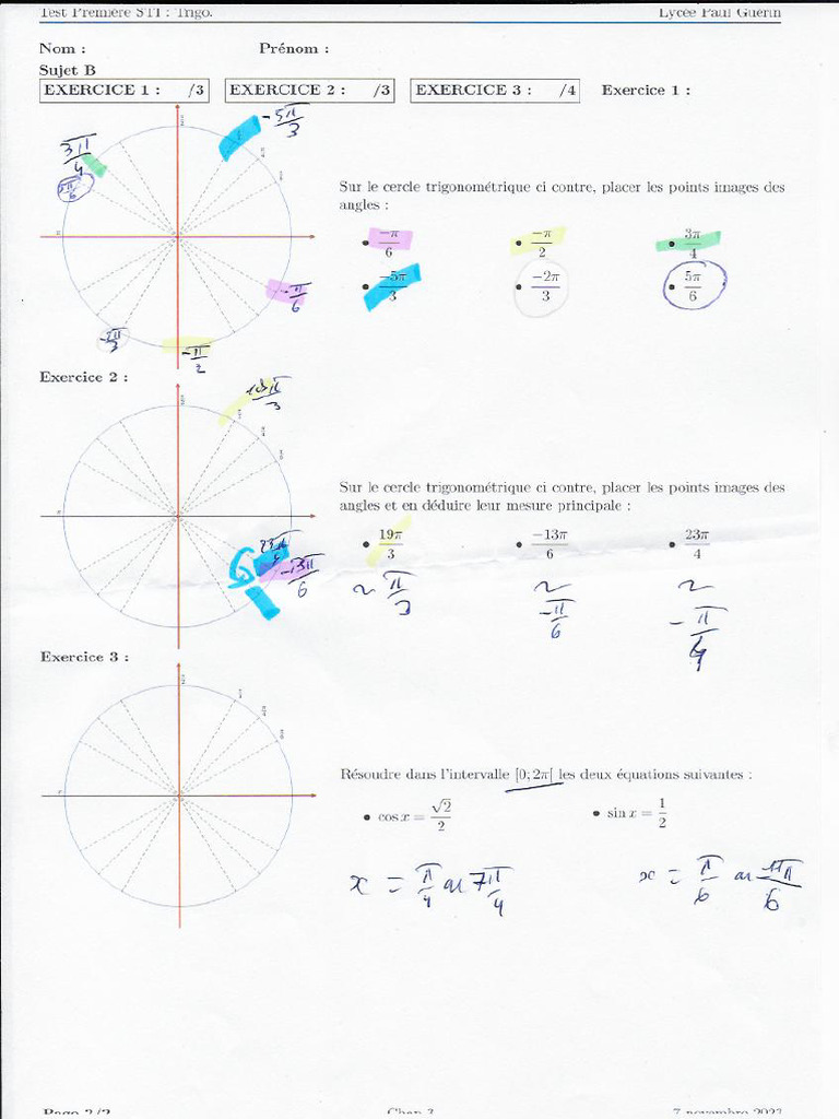 Correction DM de Maths | PDF