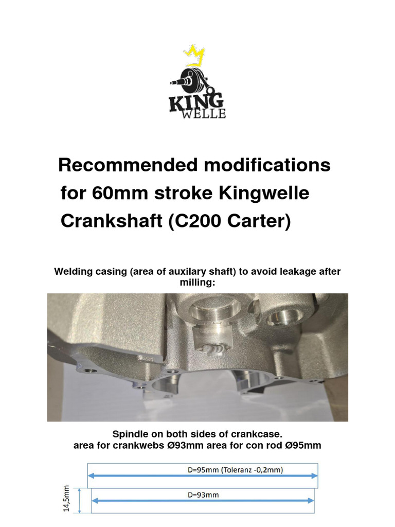 Recommended Modification For Crankcase | PDF | Home & Garden | Technology & Engineering
