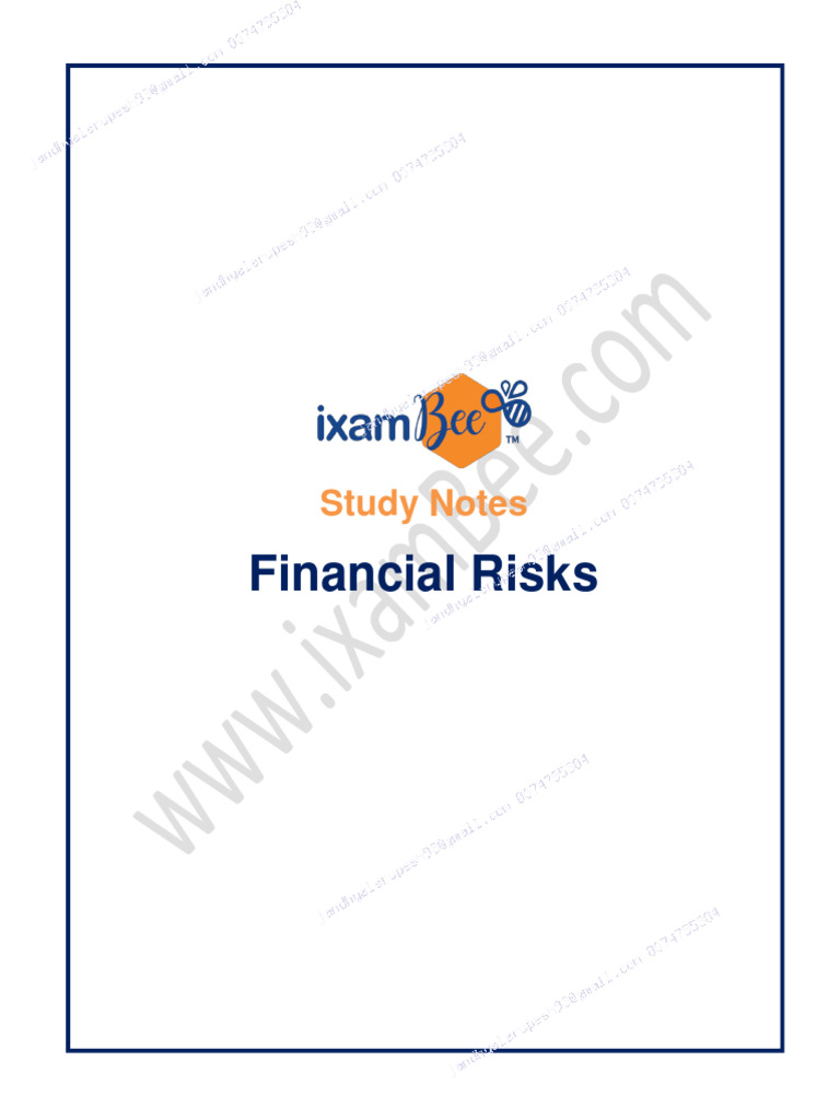 General Topics - Understanding Financial Risks | PDF | Financial Risk ...